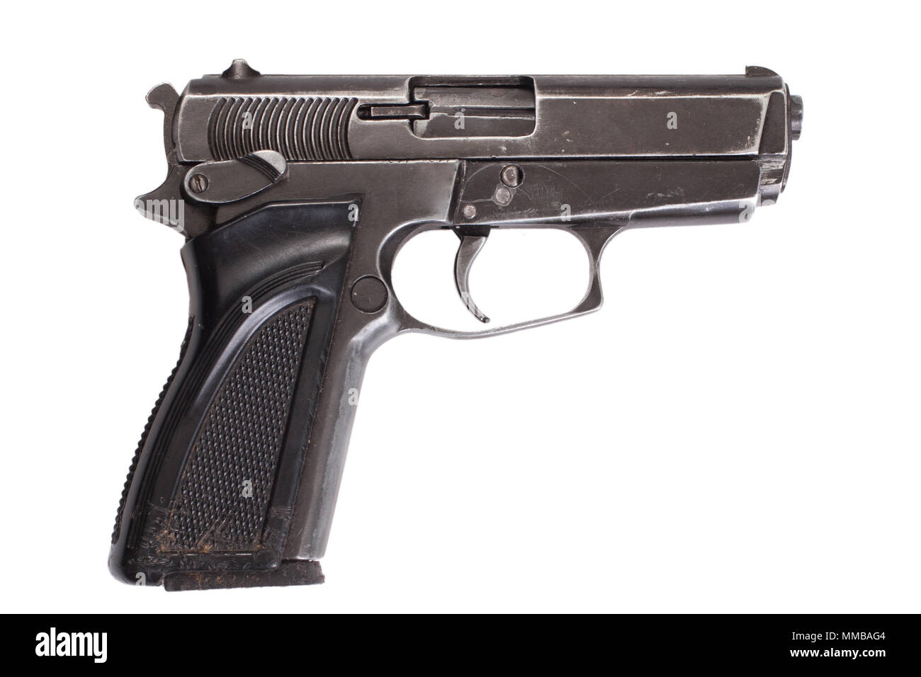 hand gun isolated on white background Stock Photo - Alamy