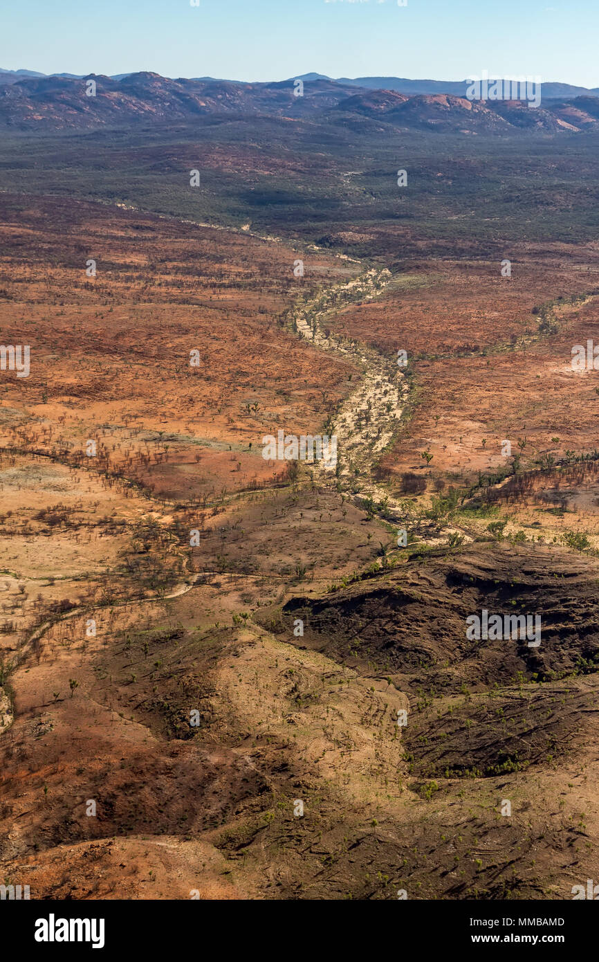 Aerial view of the West MacDonnell Ranges Stock Photo - Alamy