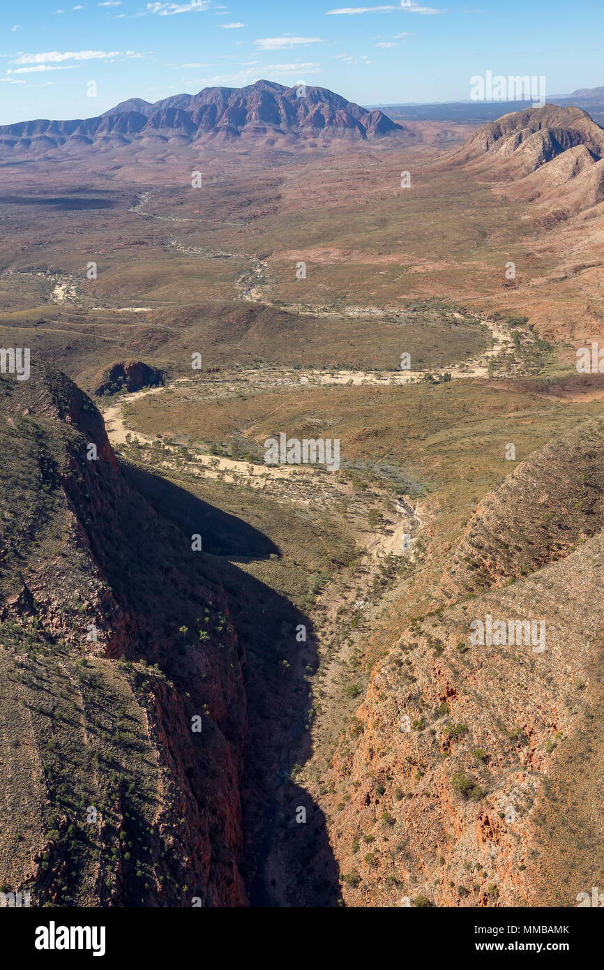 Aerial view of the West MacDonnell Ranges Stock Photo - Alamy