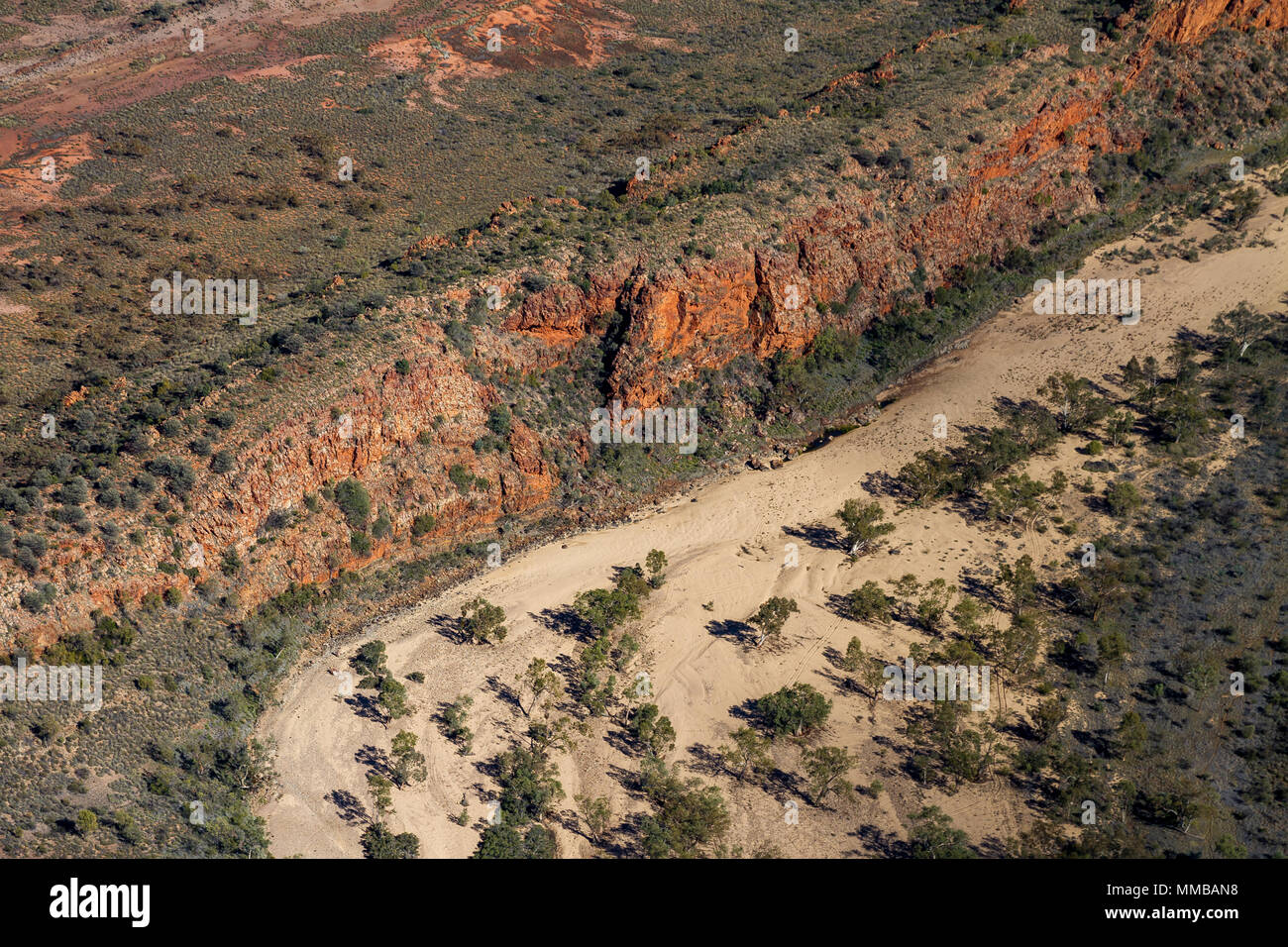 Aerial view of the West MacDonnell Ranges Stock Photo - Alamy