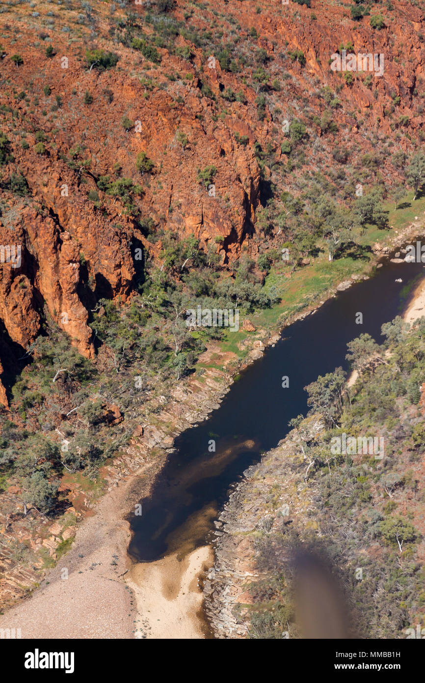 Aerial view of the West MacDonnell Ranges Stock Photo - Alamy