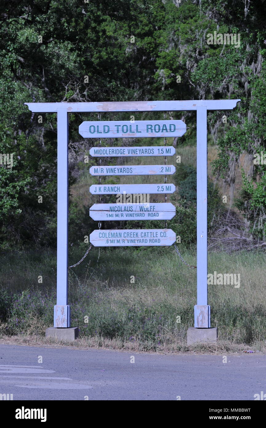 Old toll road hi-res stock photography and images - Alamy