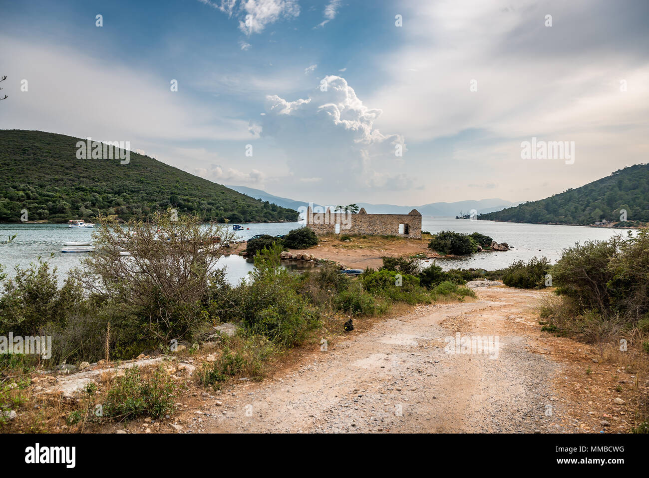 Sea view at Guvercinlik, Bodrum, Turkey Stock Photo - Alamy