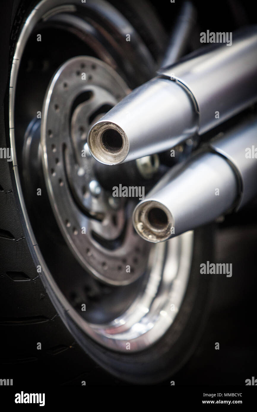 Double exhaust pipe hi-res stock photography and images - Alamy