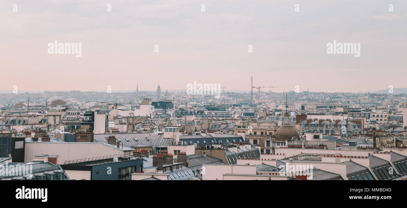 Rooftop view in Paris Stock Photo - Alamy