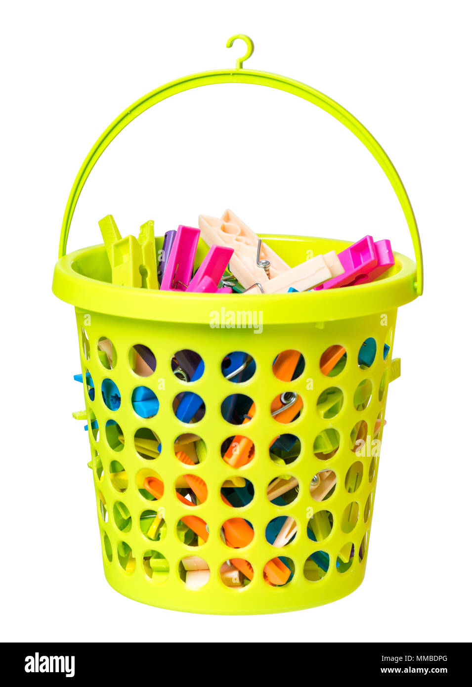Clothes pin bucket Cut Out Stock Images & Pictures - Alamy