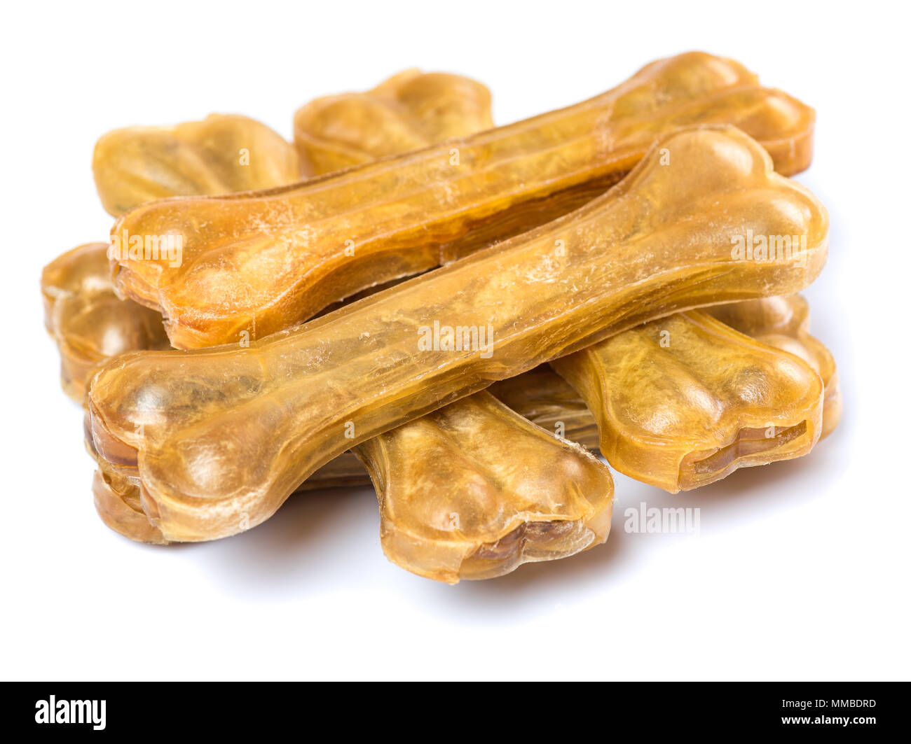 Dog bone food on white Stock Photo - Alamy
