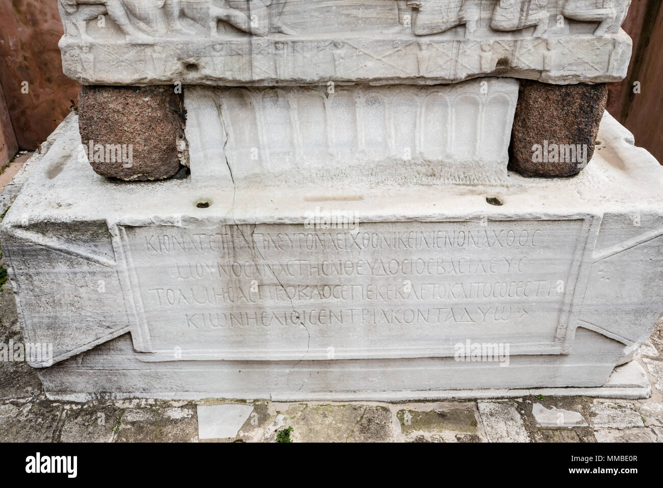 Relief of theodosius column in constantinople hi-res stock photography ...