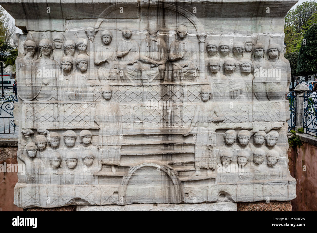 Relief of theodosius column in constantinople hi-res stock photography ...