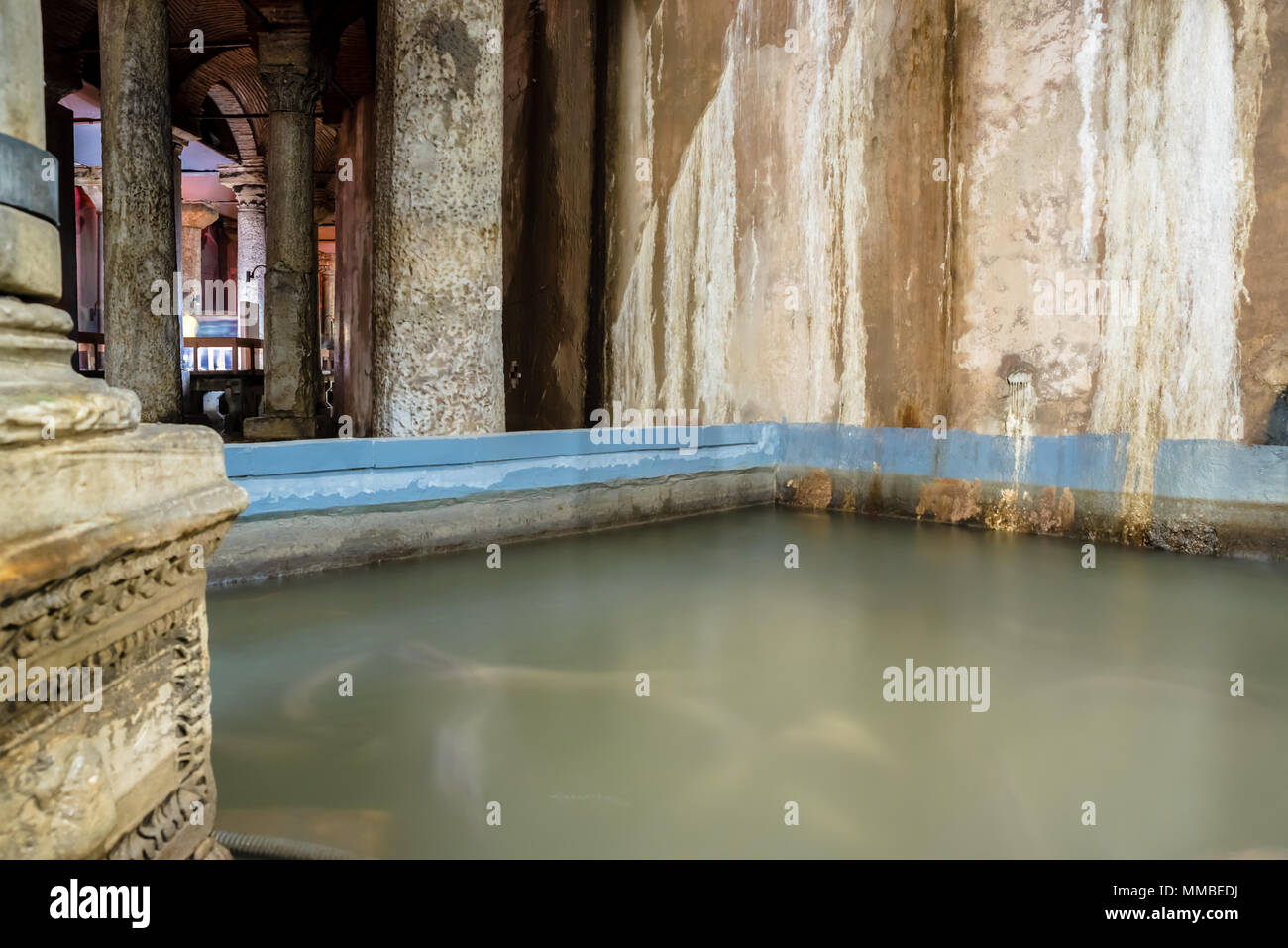 Wish pool in Basilica Cistern,an underground water reservoir and ...