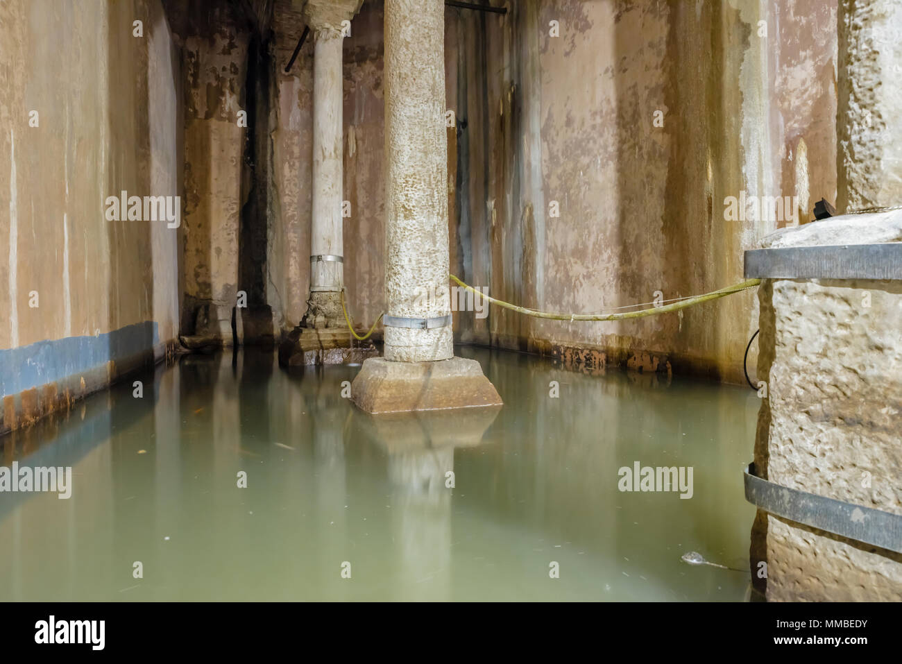 Wish pool in Basilica Cistern,an underground water reservoir and ...