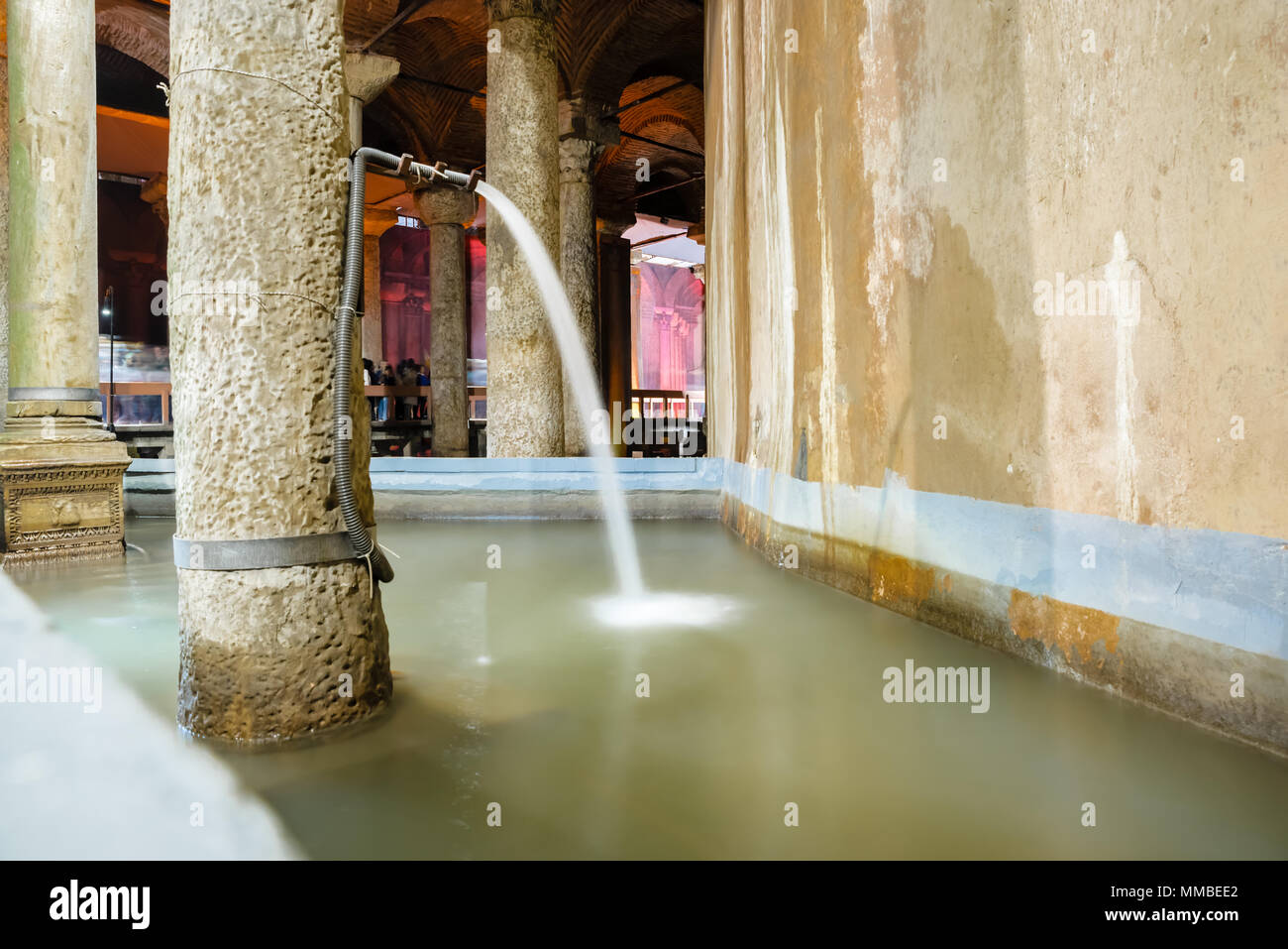 Wish pool in Basilica Cistern,an underground water reservoir and ...