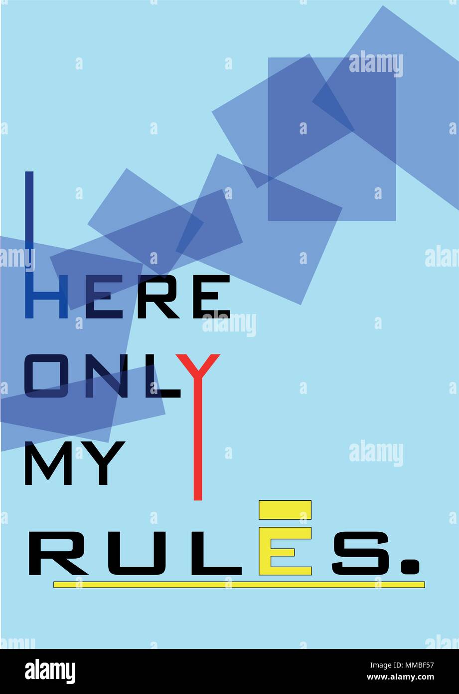 Here Only My Rules - Boy sign - Vector Stock Vector Image & Art - Alamy