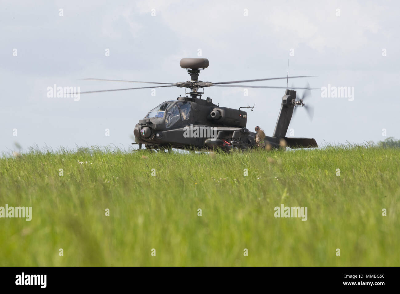 An Apache Helicopter On Display At Wattisham Airfield In Suffolk As The 3 Regiment Army Air