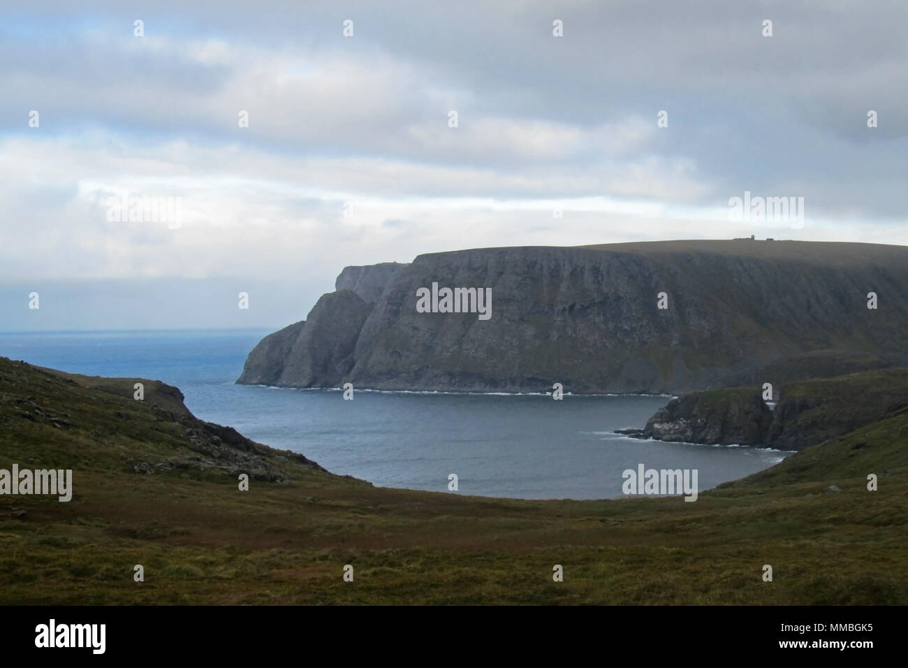 North Cape, Nordkapp, on the northern coast of the island of Mageroya ...