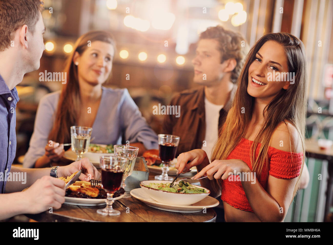 Group meal cheers hi-res stock photography and images - Alamy