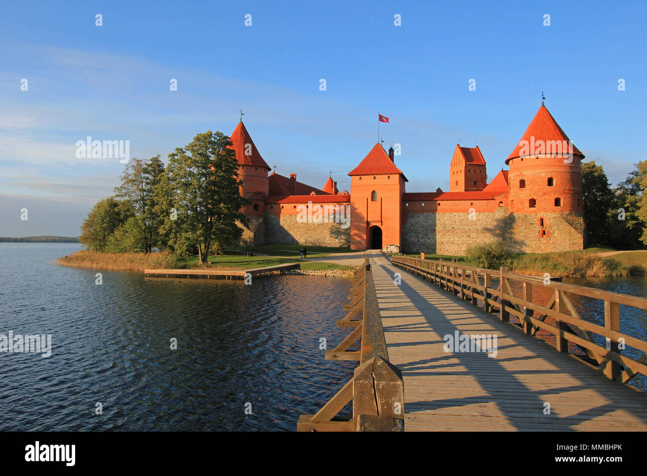 Trakai Castle, lake Galve, Trakai Island, Lithuania Stock Photo - Alamy