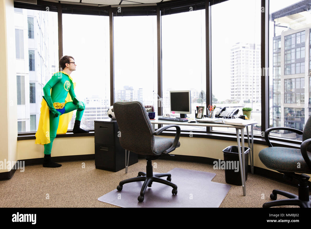 Full length superman super man hi-res stock photography and images - Alamy