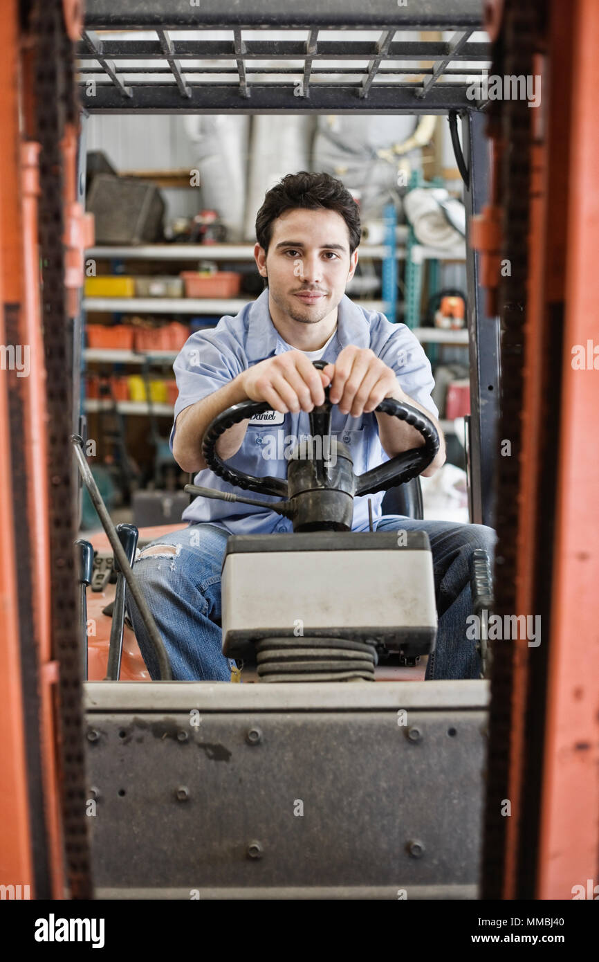 Forklift point of view hi-res stock photography and images - Alamy