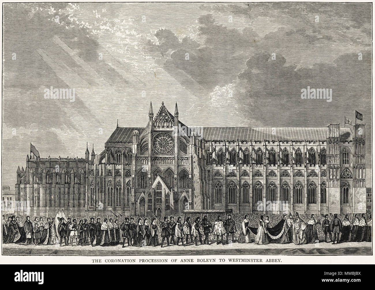 The Coronation Procession of Anne Boleyn to Westminster Abbey 1st June ...