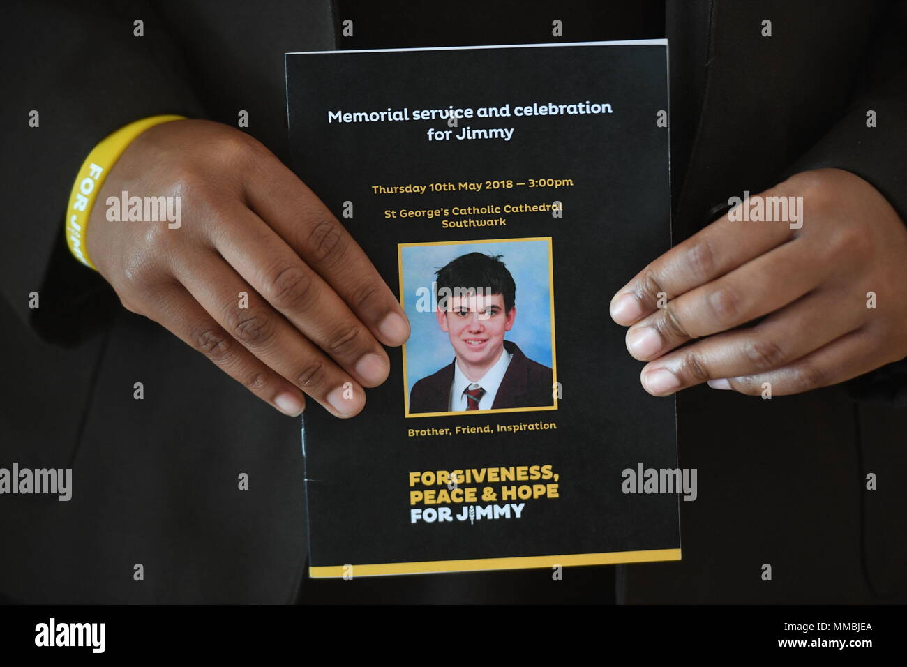 The order of service for the tenth anniversary memorial service for ...