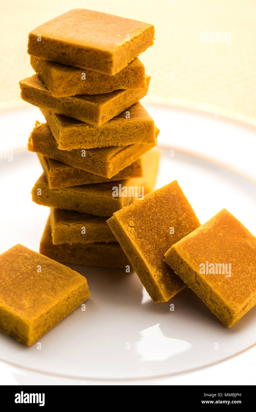 Hapus Amba Vadi / Burfi or Alphonso mango dried Cake or Bar, selective ...
