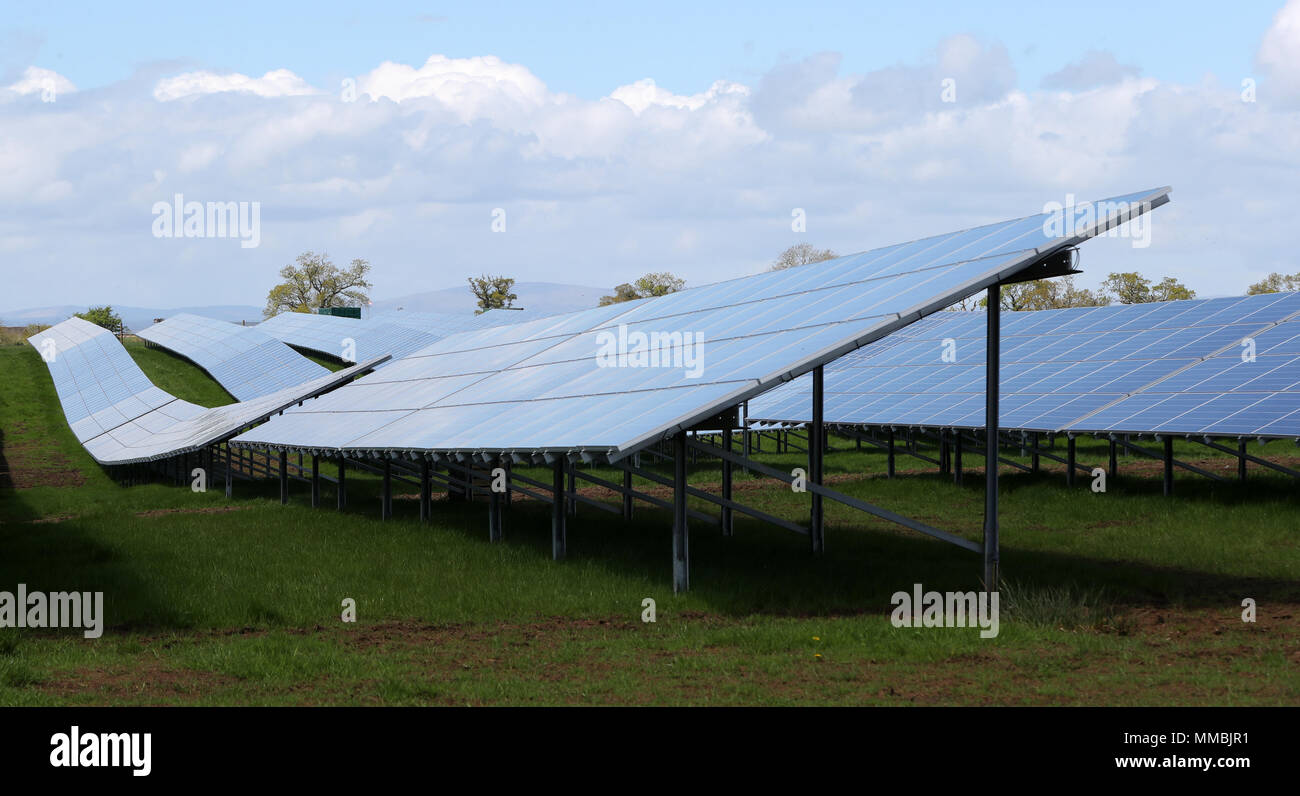 A view of the new £7 million solar farm at Dunore, which will supply ...