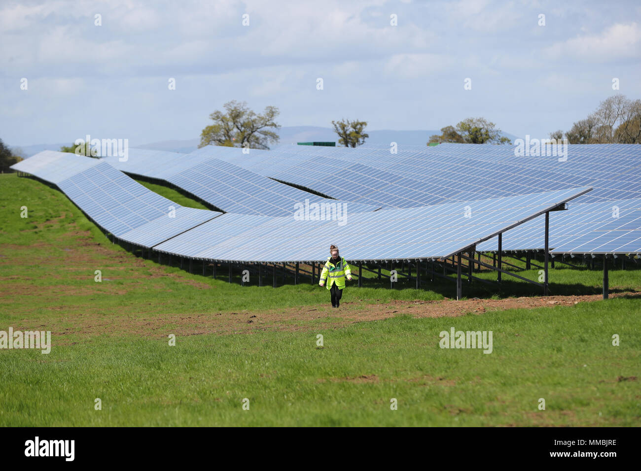 A view of the new £7 million solar farm at Dunore, which will supply ...
