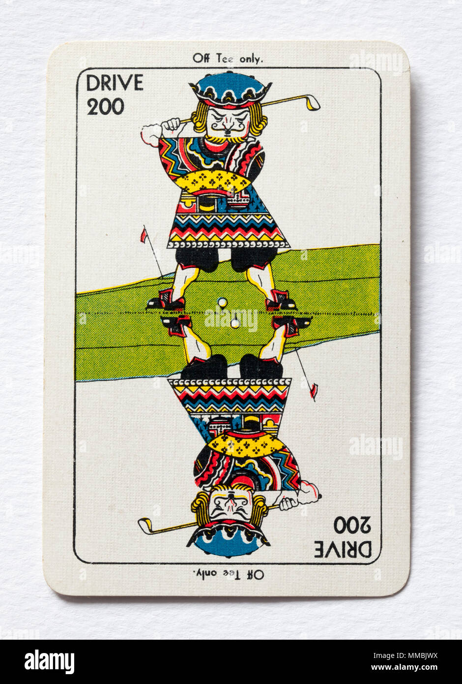 'Drive' Playing Card from a pack of Kargo Golf Game Stock Photo - Alamy