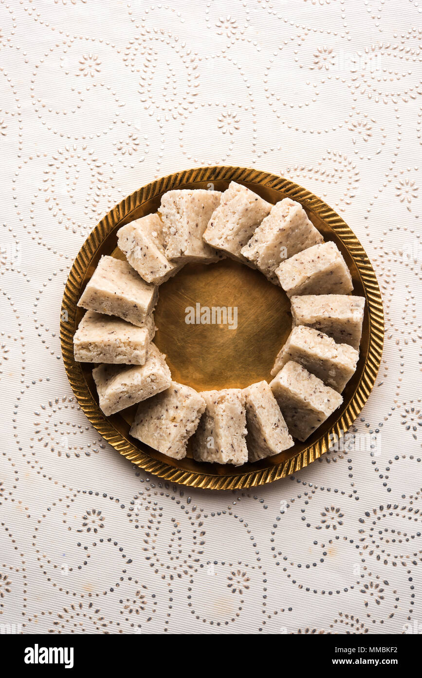 Coconut burfi hi-res stock photography and images - Alamy