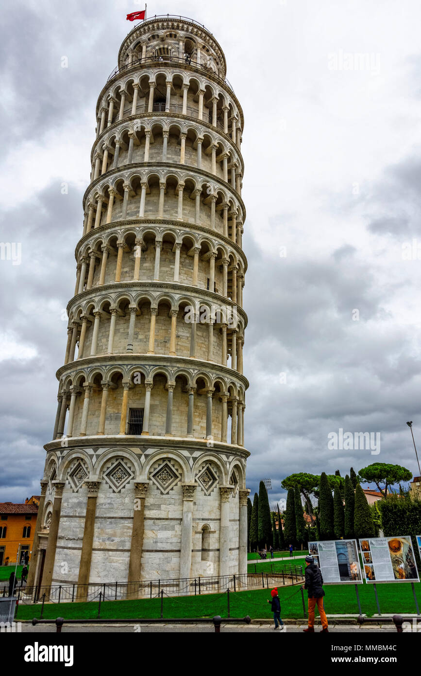 Pisa Tower and Cathedral Historical Buildings in Italy Stock Photo - Alamy