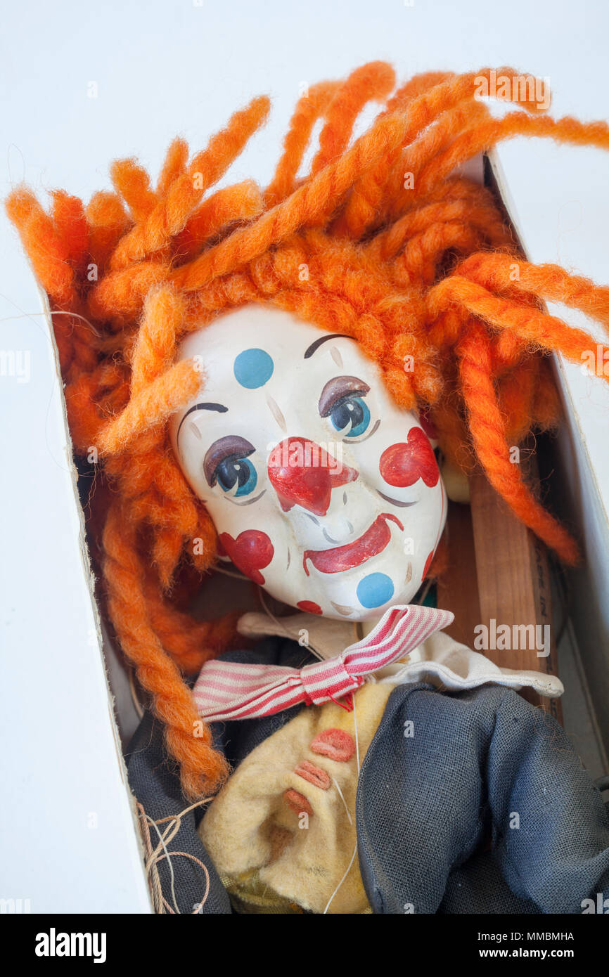 Vintage Pelham Clown Puppet Stock Photo - Alamy