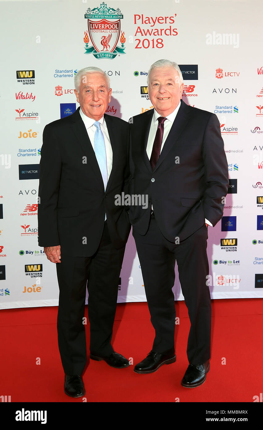 Roy Evans (left) and Ian Callaghan during the red carpet arrivals for ...