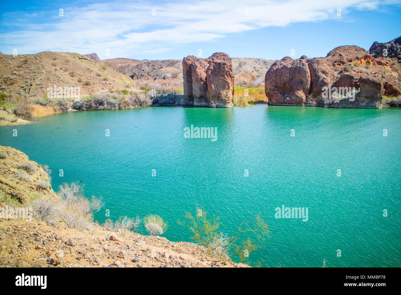A majestic view of Balanced Rock Cove Stock Photo - Alamy