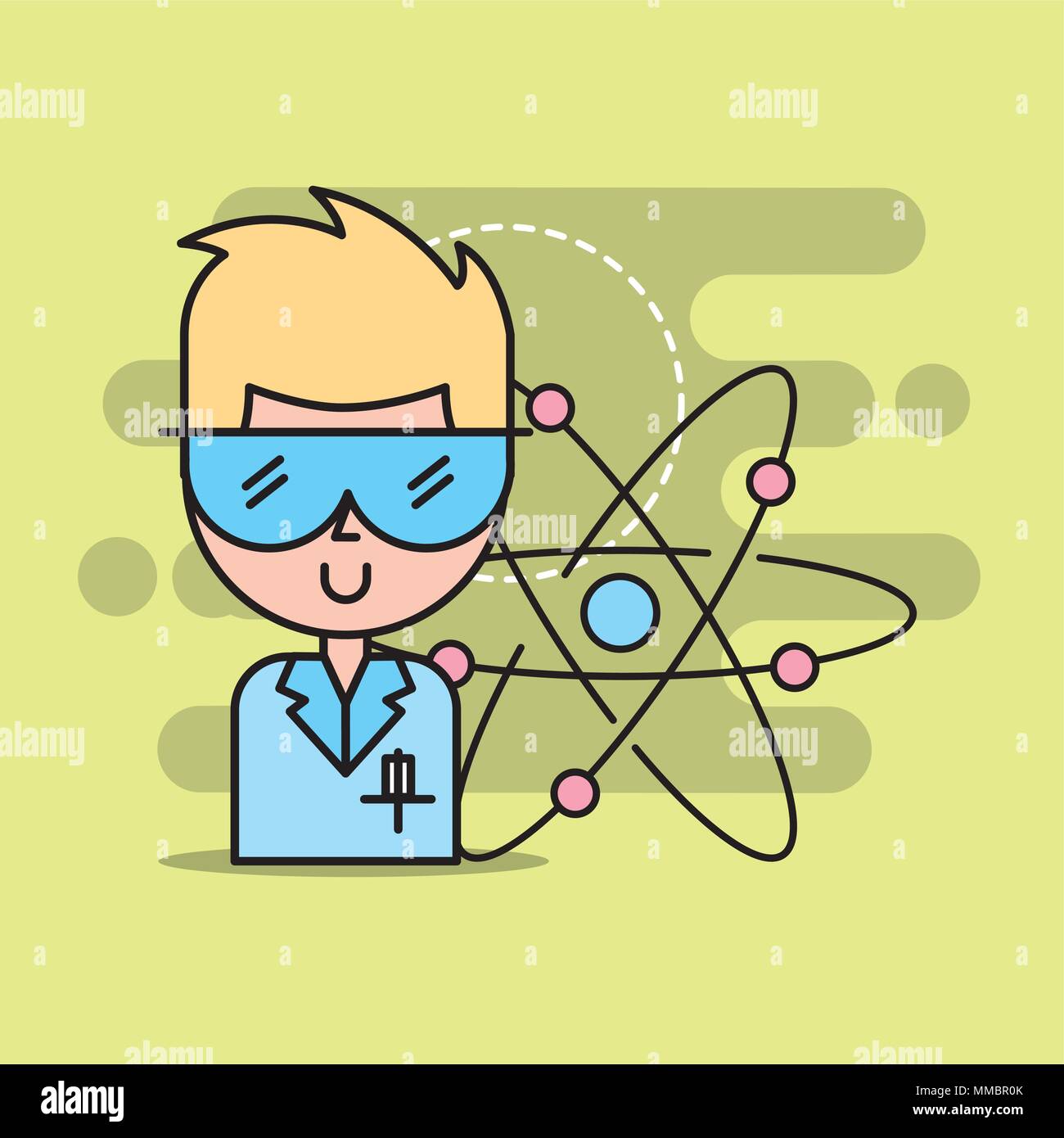 Experiment laboratory explosion Stock Vector Images - Alamy