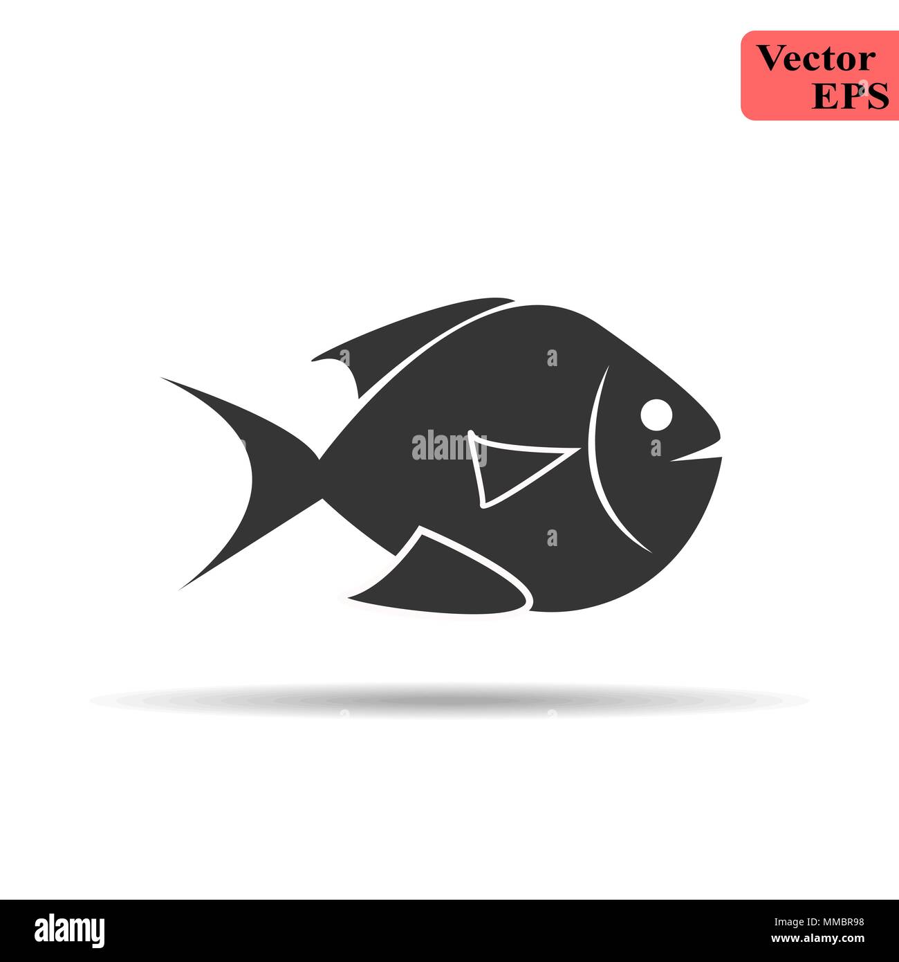 Isolated cod fish on Stock Vector Images - Alamy