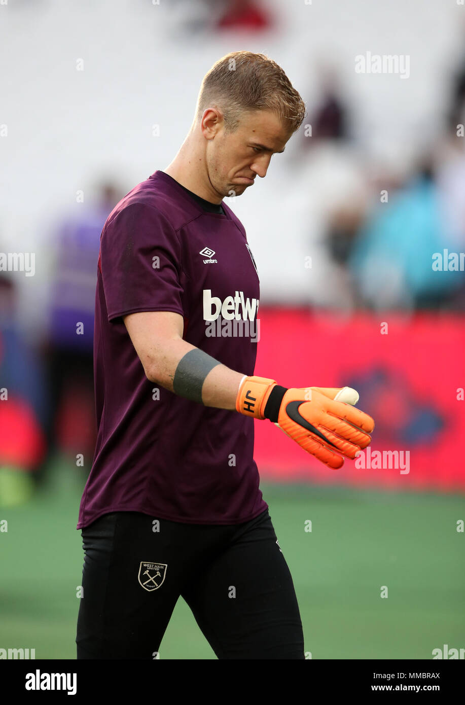 West Ham United's Joe Hart prior the Premier League match at London ...