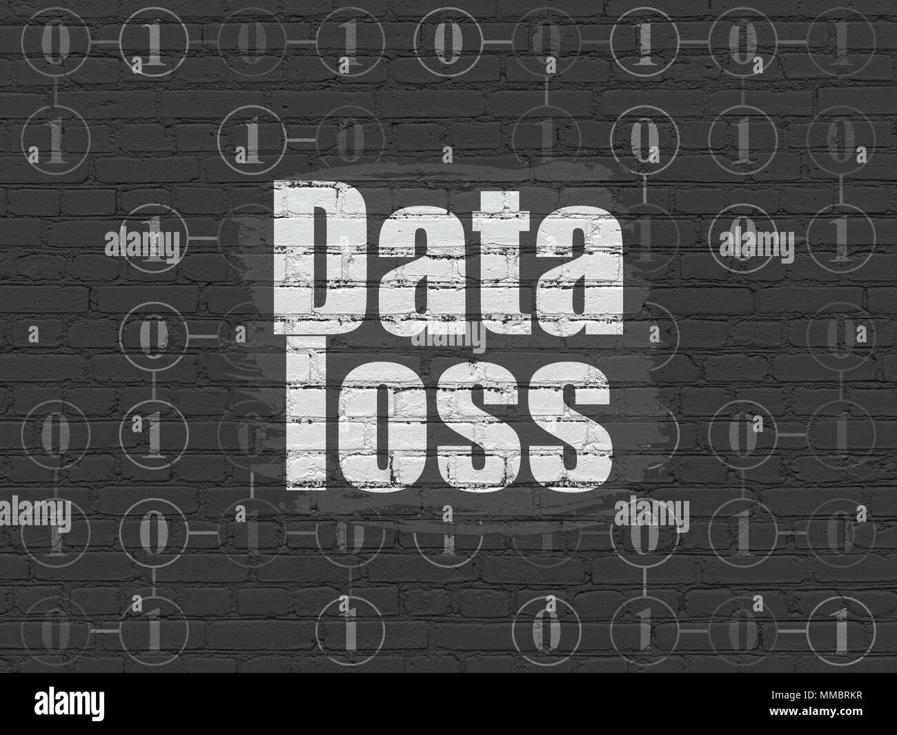 Data concept: Data Loss on wall background Stock Photo - Alamy