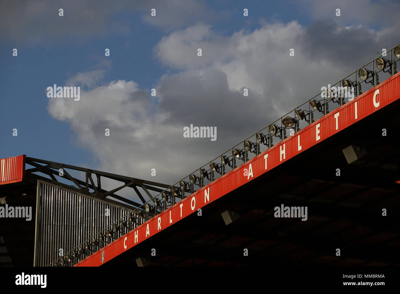 A general view of the sky over the stadium during the Sky Bet League ...