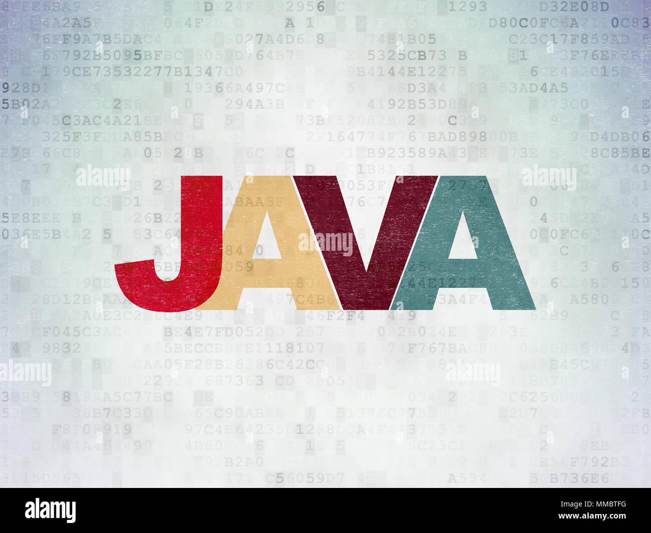Database concept: Java on Digital Data Paper background Stock Photo - Alamy