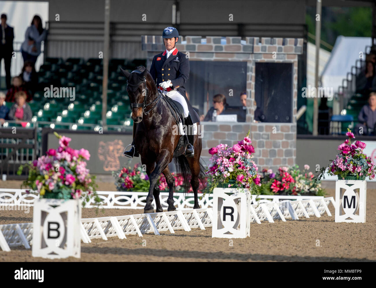 Great Britain's Carl Hester riding Hawkins Delicato in the Al Shira'aa Grand Prix during day two ...