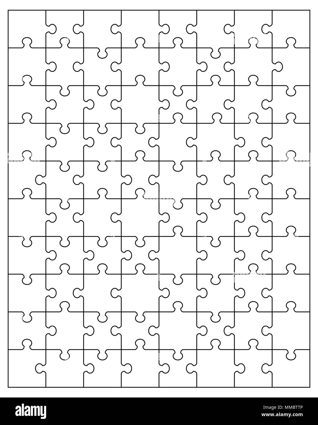 Parts of jigsaw puzzle Black and White Stock Photos & Images - Alamy