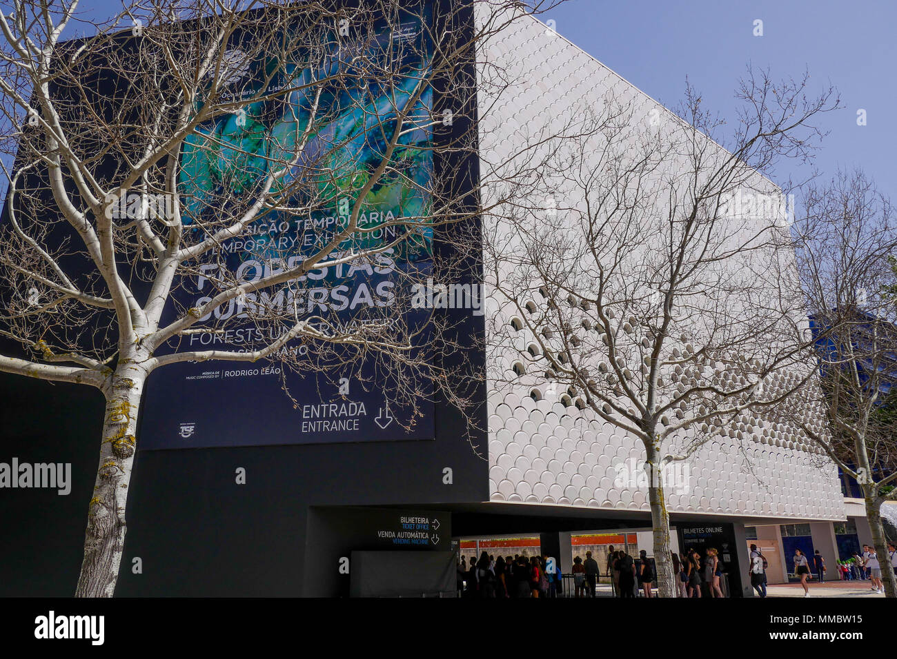 Lisbon Oceanarium admittance building , Lisbon, Portugal Stock Photo ...