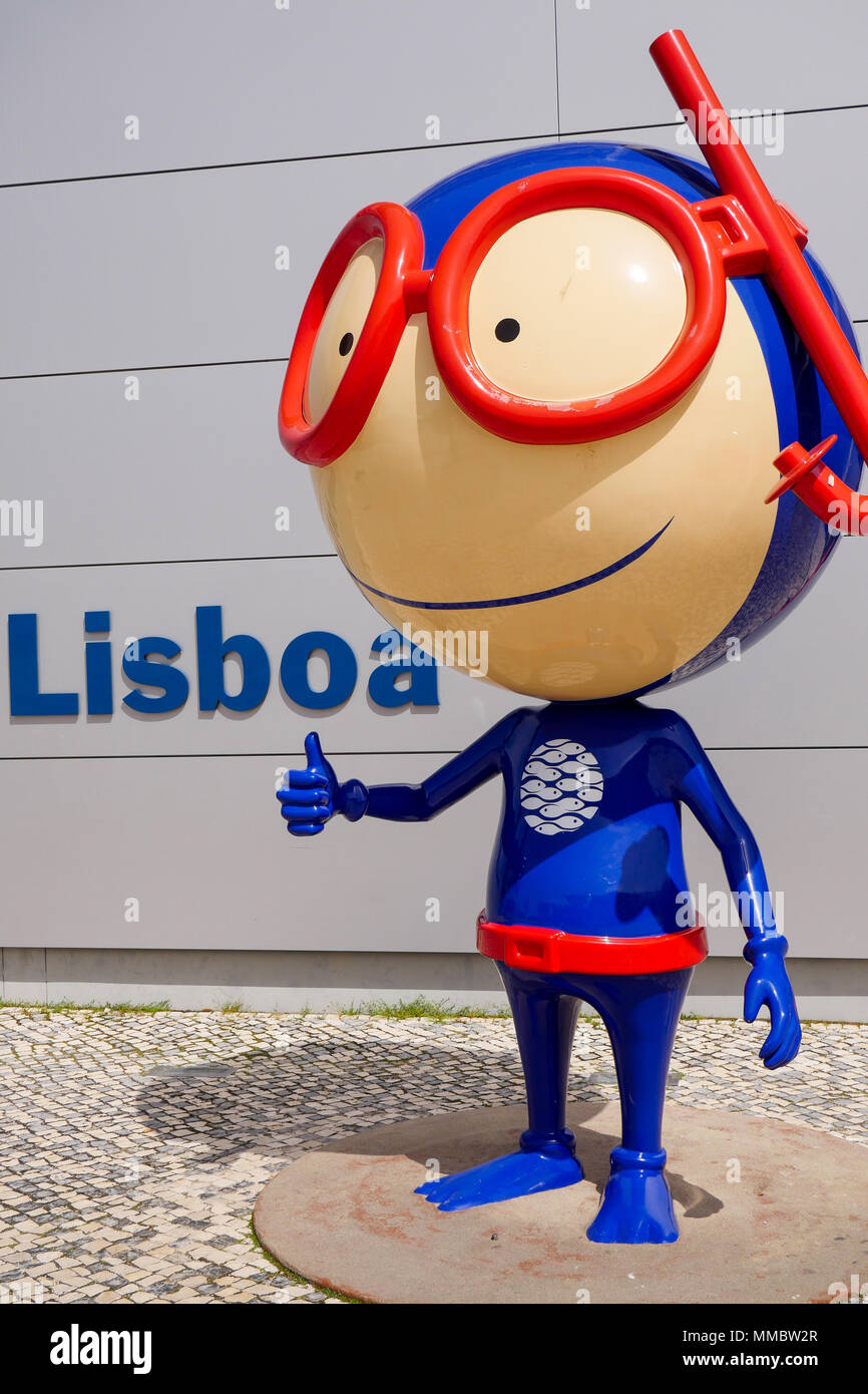 Mascot of Lisbon Oceanarium, Park of the Nations, Lisbon, Portugal ...