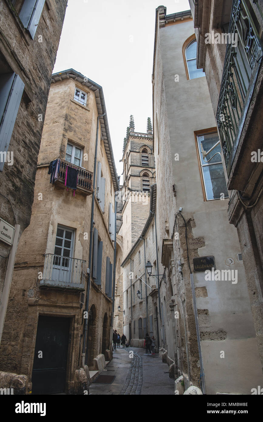 Streets of Montpellier Stock Photo - Alamy