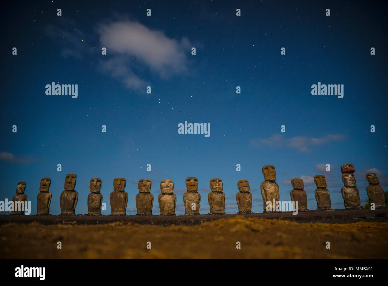 Rapa Nui Moai Statues Easter Island Stock Photo - Alamy