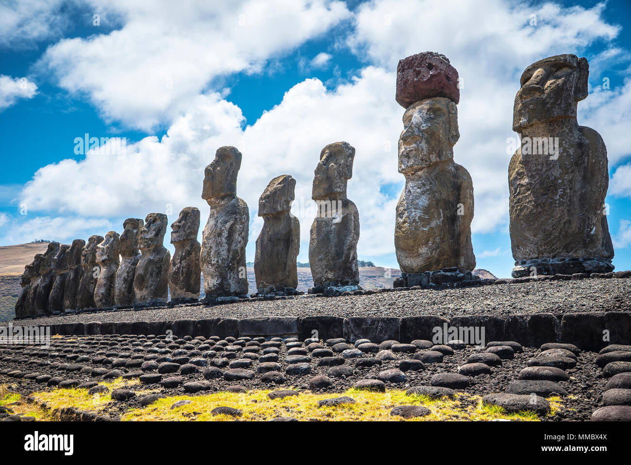 Rapa Nui Moai Statues Easter Island Stock Photo - Alamy