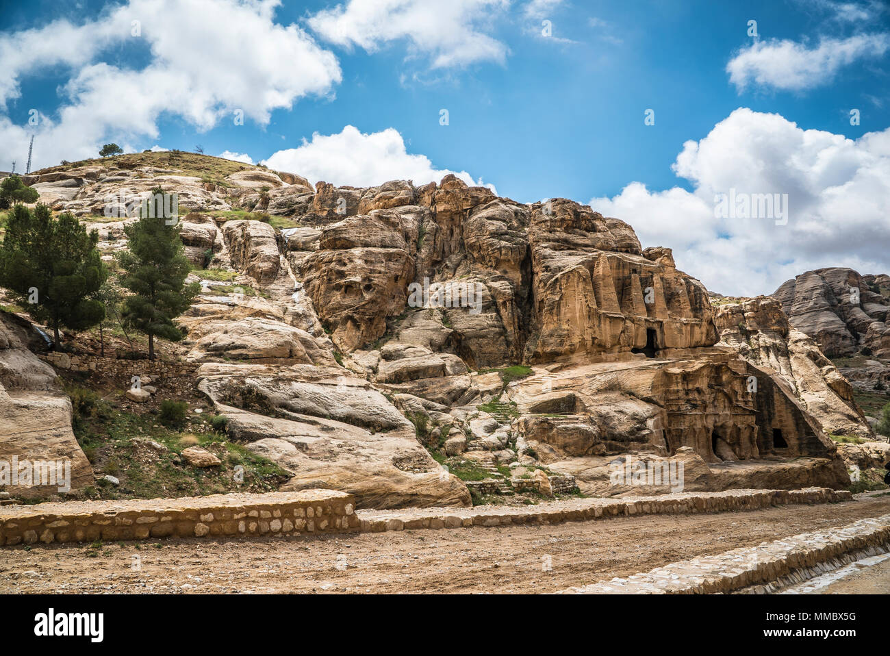 Petra Jordan Mountains view Stock Photo - Alamy