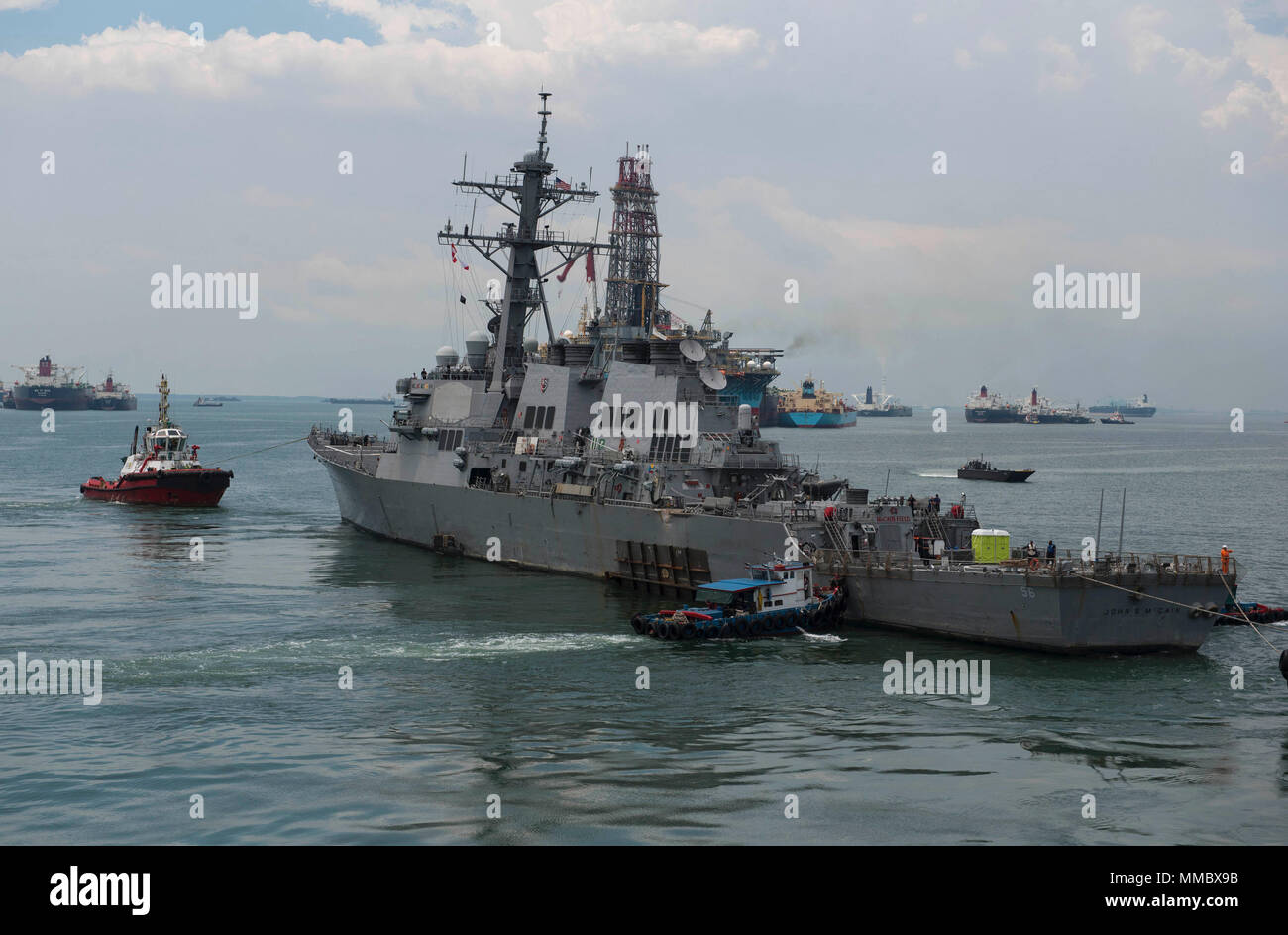 USS JOHN S. MCCAIN, At Sea (NNS) - The Arleigh Burke-class guided ...