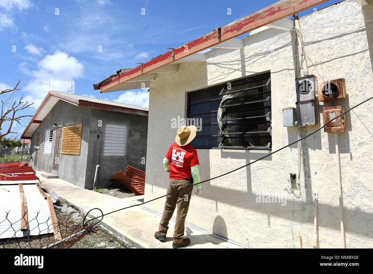 St croix us virgin islands damage hurricane hi-res stock photography ...